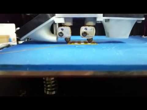 dual nozzles 3d printer - YouTube