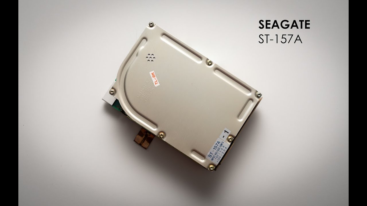 Seagate ST-157A (1989) - Hard Disk Sounds - YouTube