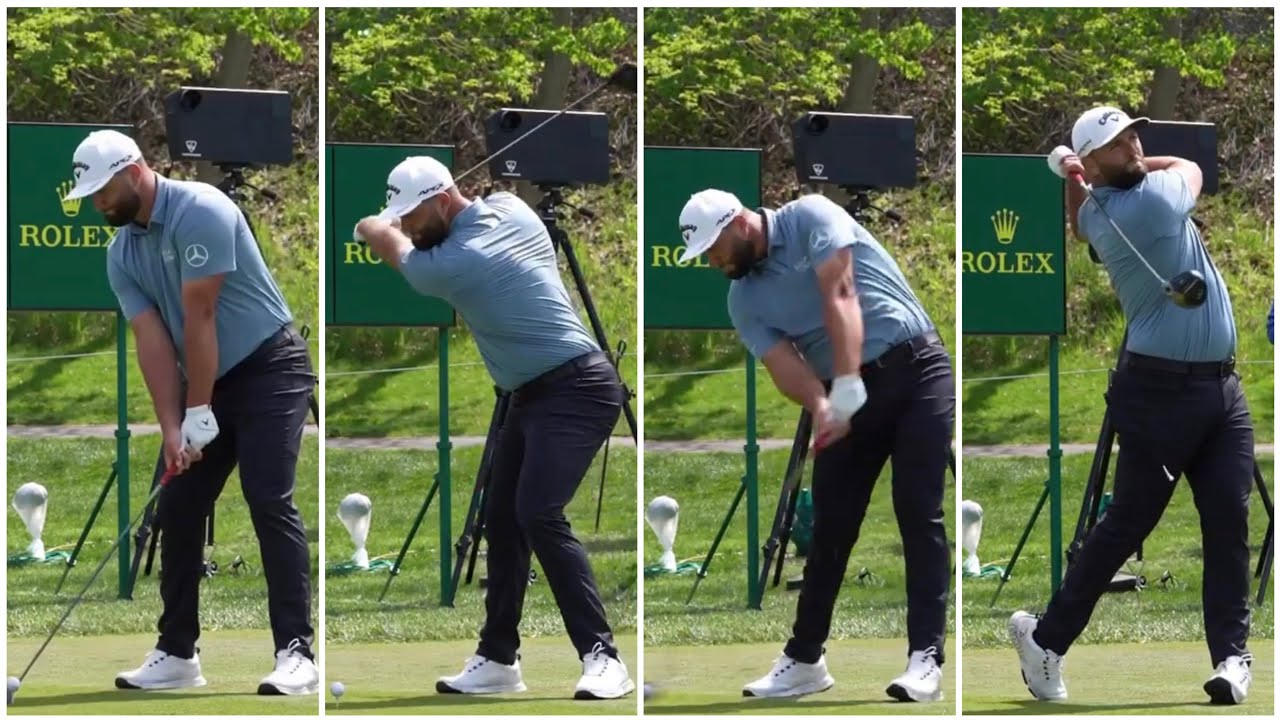 Wolrd#1 Jon Rahm Driver Swing Sequence and Slowmotaion PGA Championship ...