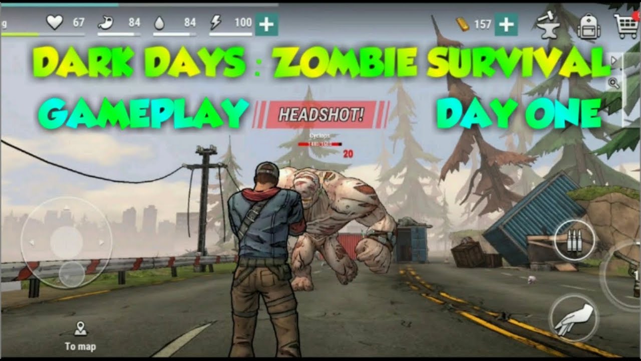 Dark Days : Zombie Survival - Gameplay 🌞 DAY ONE - YouTube