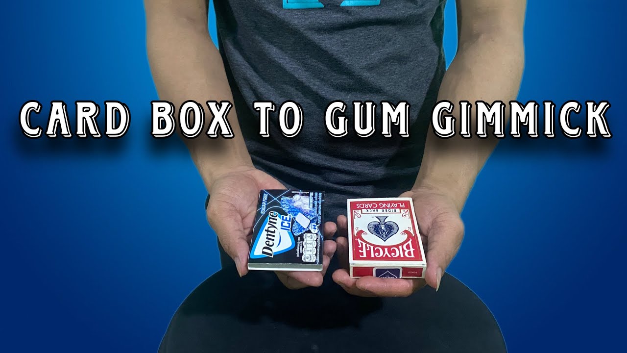 Card Box to Gum Tutorial Gimmick - YouTube