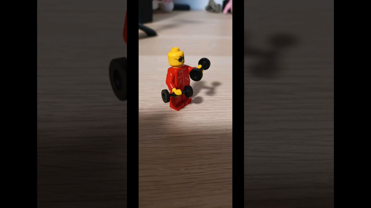 How to build a Lego dumbbell #lego #stuff #tutorial #design #fyp #gym # ...