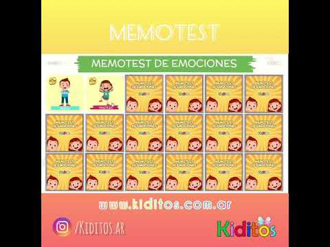 Recurso digital: MEMOTEST DE EMOCIONES (ppt interactivo) - KIDITOS ...