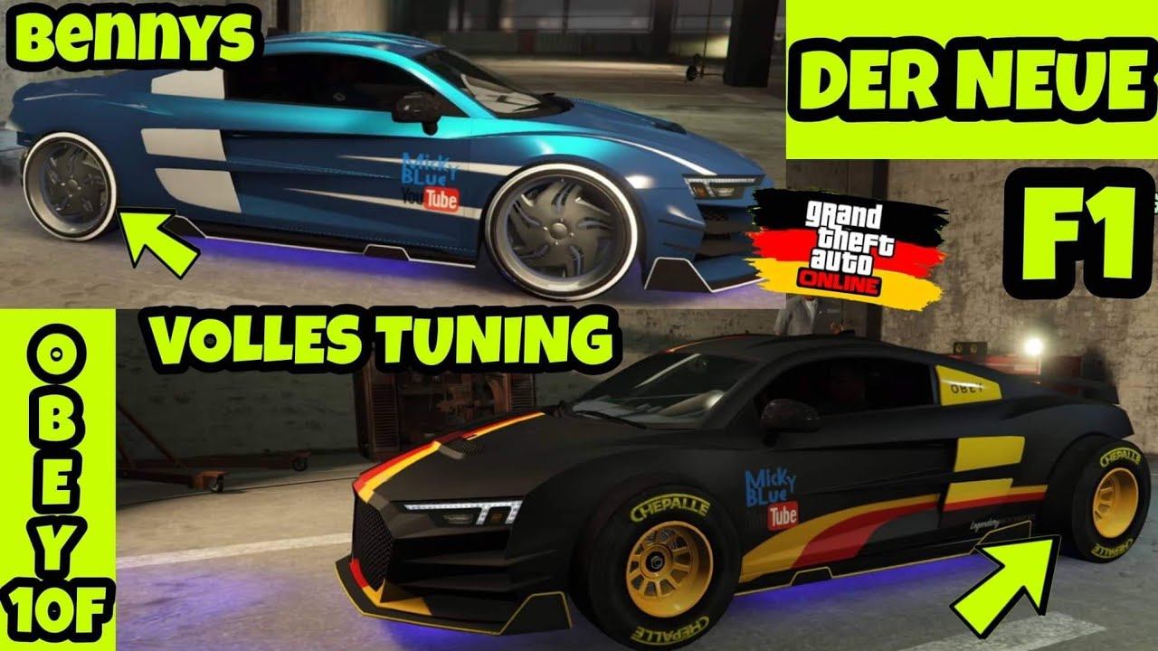 DER NEUE OBEY 10 F VOLLES TUNING F1 BENNYS MERGE IN GTA 5 ONLINE - YouTube