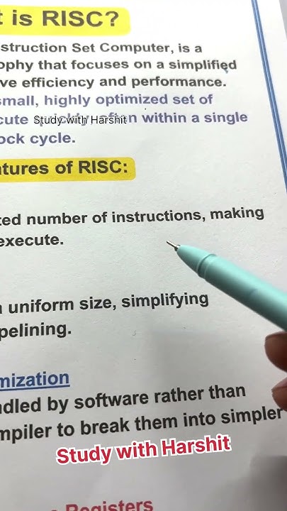 Computer Architecture & Assembly Language | RISC Explained | CCSU BCA ...