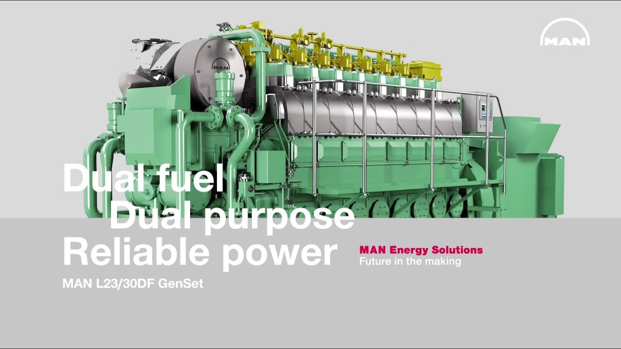MAN L23/30DF: Dual fuel - dual purpose - reliable power - YouTube