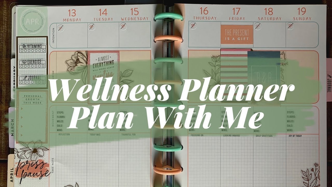 Wellness Happy Planner Plan With Me | Digital Detox - YouTube