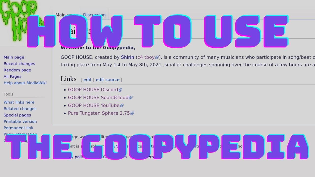 How to use the Goop House Wiki (Goopypedia) - YouTube