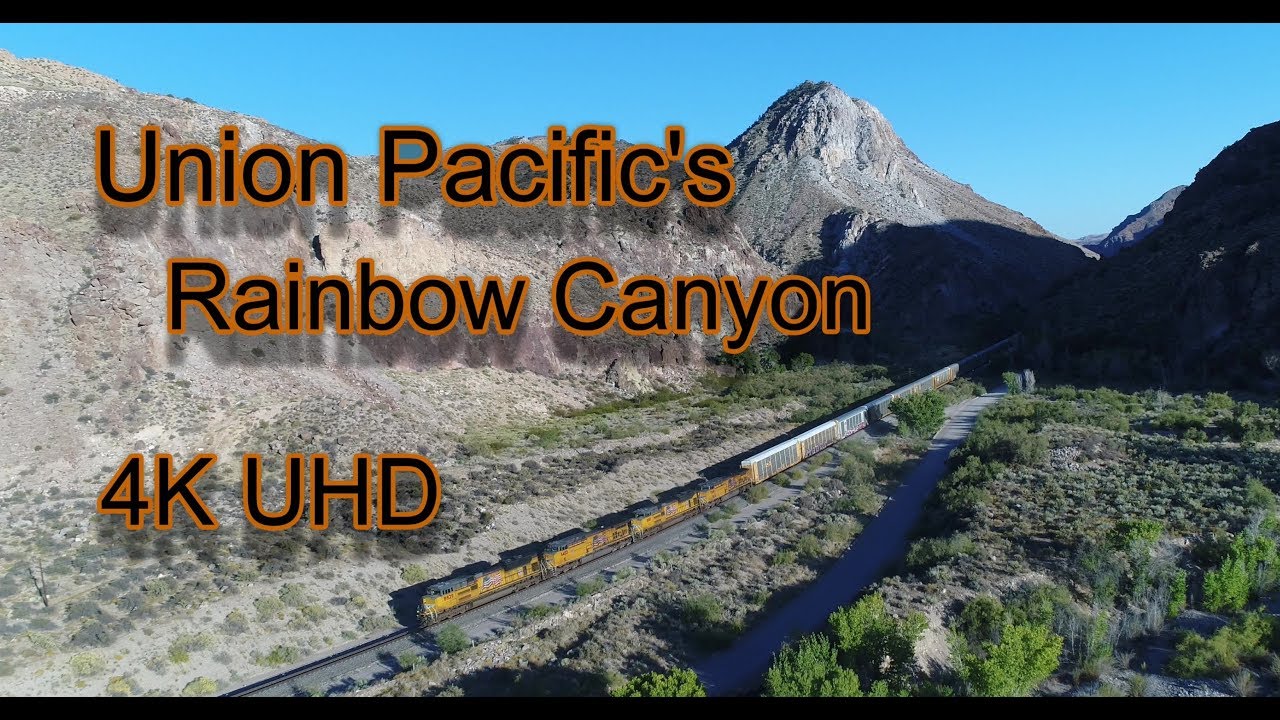 Scenic Rainbow Canyon: Union Pacific Trains (4K) Oct. 2019 - YouTube