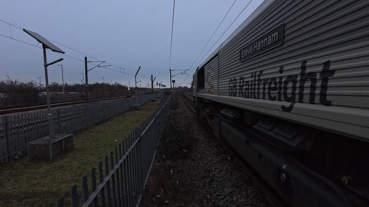 GB Railfreight 66794 'Steve Hannam' - 6L37 14th January 2025 - YouTube