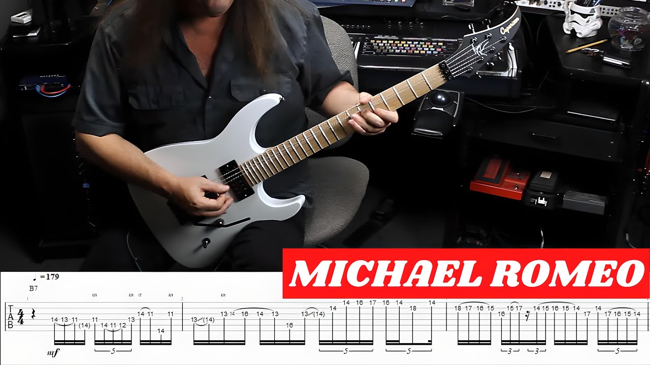 The HARDEST Guitar Licks That Sound EFFORTLESS!!! MICHAEL ROMEO - YouTube