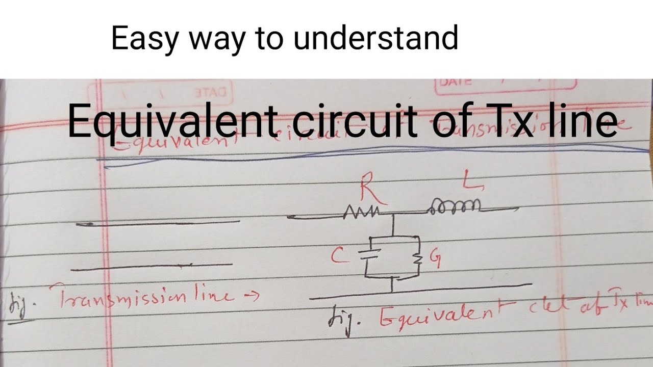 Equivalent circuit of Transmission line - YouTube
