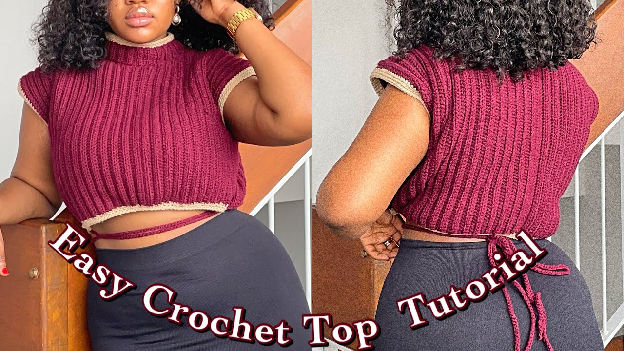 Another Easy Crochet summer Top tutorial - YouTube
