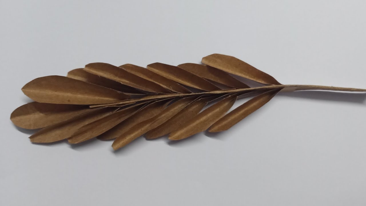 CARDBOARD REALISTIC LEAVES DIYHome Decor ldeas Paper Leaves Arts ...