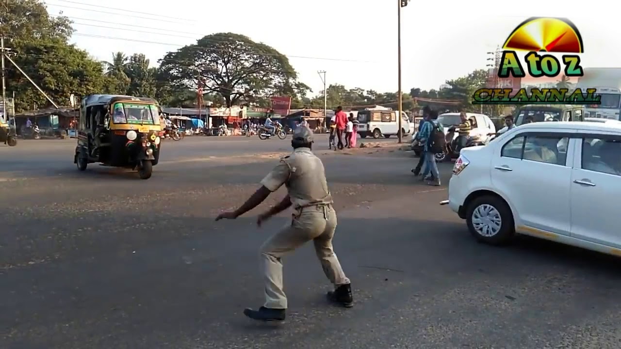 funny traffic control police - YouTube