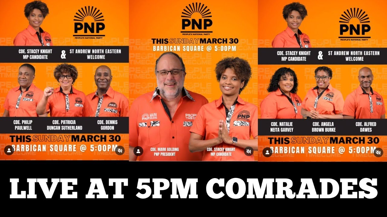 STACEY KNIGHT TONIGHT BARBICAN SQUARE @ 5PM PNP RIVER COME DOWN BANK 2 ...