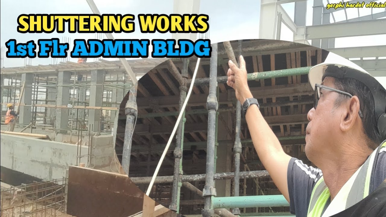 Shuttering formworks istallation first floor slab admin bldg - YouTube