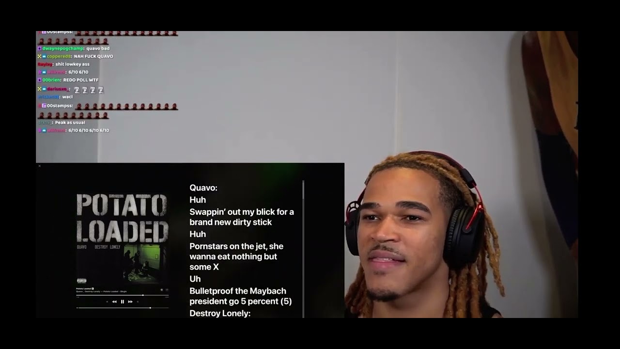 Plaqueboymax Reacts to Quavo, Destroy Lonely - Potato Loaded - YouTube