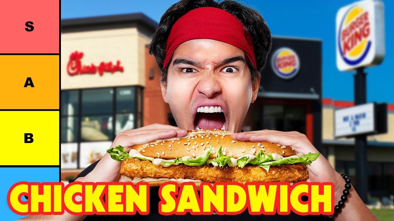 Eating The Worst Chicken Sandwich - YouTube