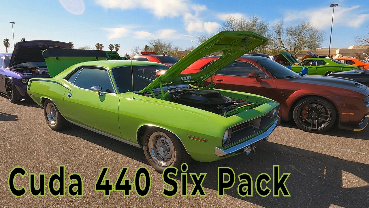 1970 Plymouth 'Cuda 440 Six Pack with Shaker Hood - YouTube
