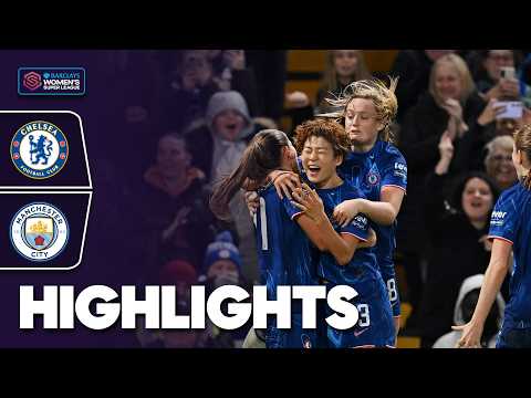 Huge Win At The Top Of The Table! | Chelsea v Manchester City Highlights | Barclays WSL 2024-25