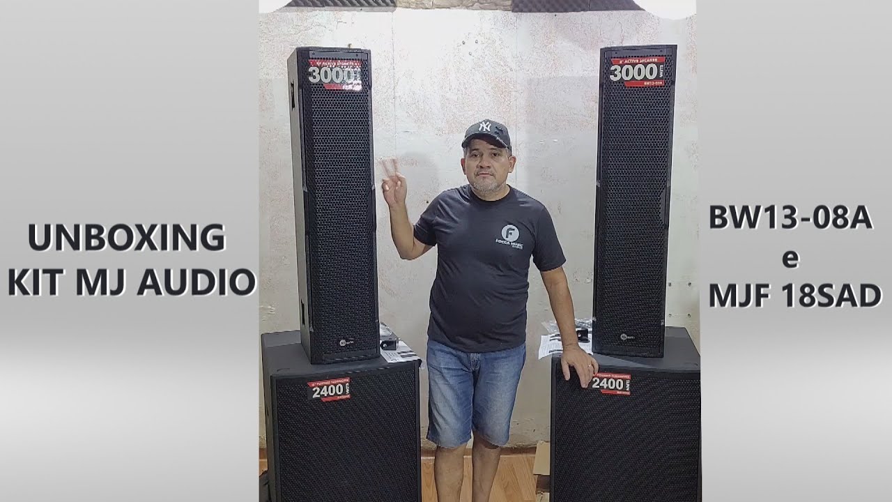 UNBOXING MJ AUDIO BW13-08A e MJF18SAD - YouTube