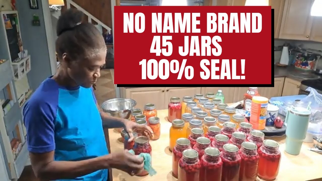 I canned 45 Jars with 100% SEAL without name brand lids & rings - YouTube