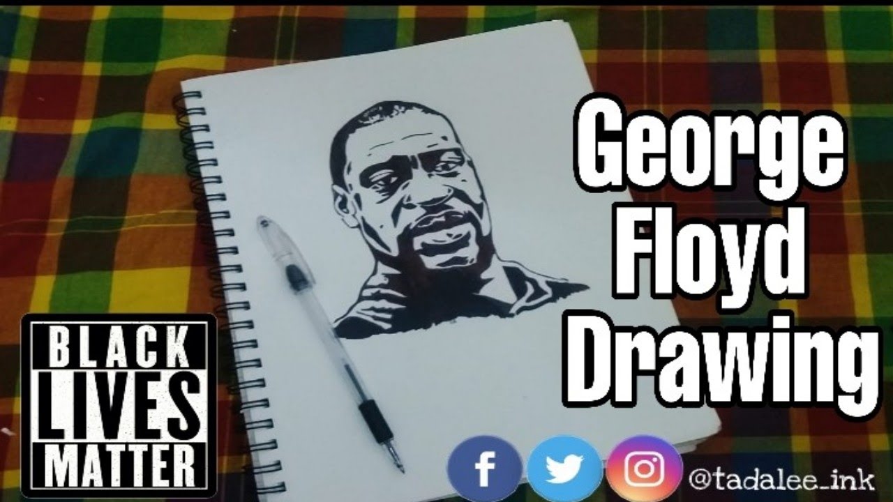 George Floyd Drawing | Black lives matter 🇯🇲 - YouTube