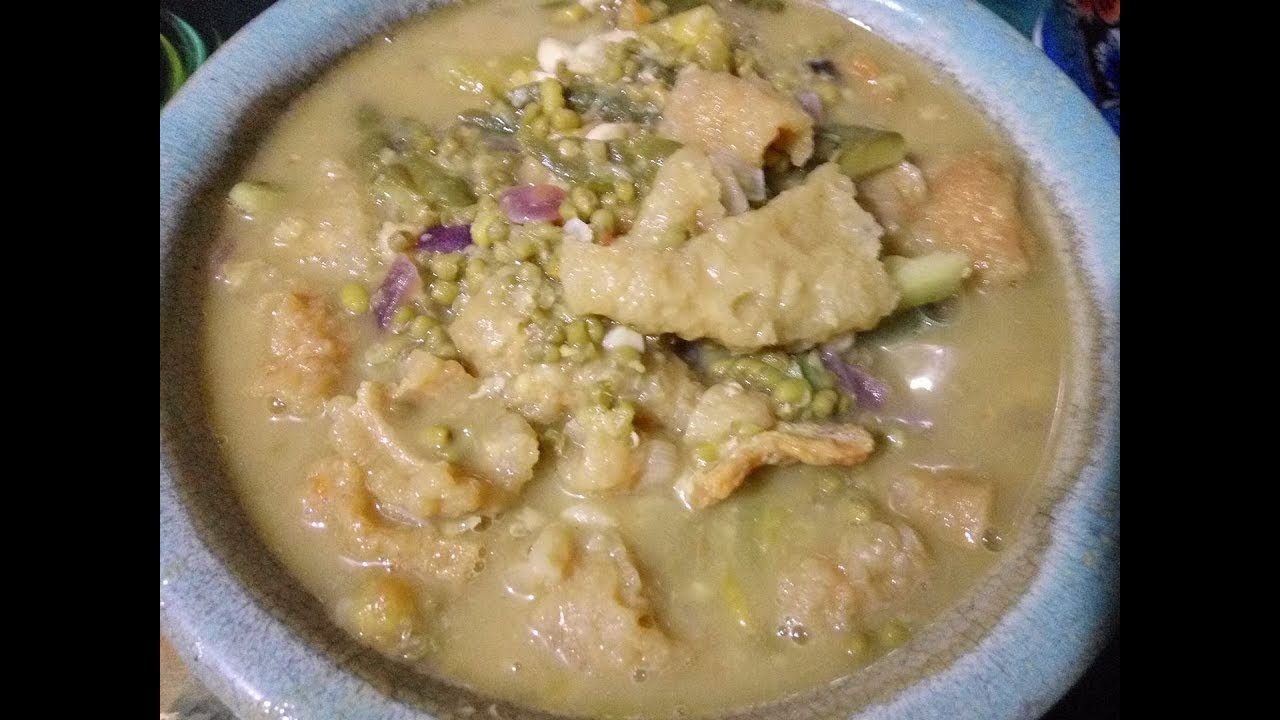 Ulam of the day "Ginisang Mongo w/ Chicharon" recipe - YouTube