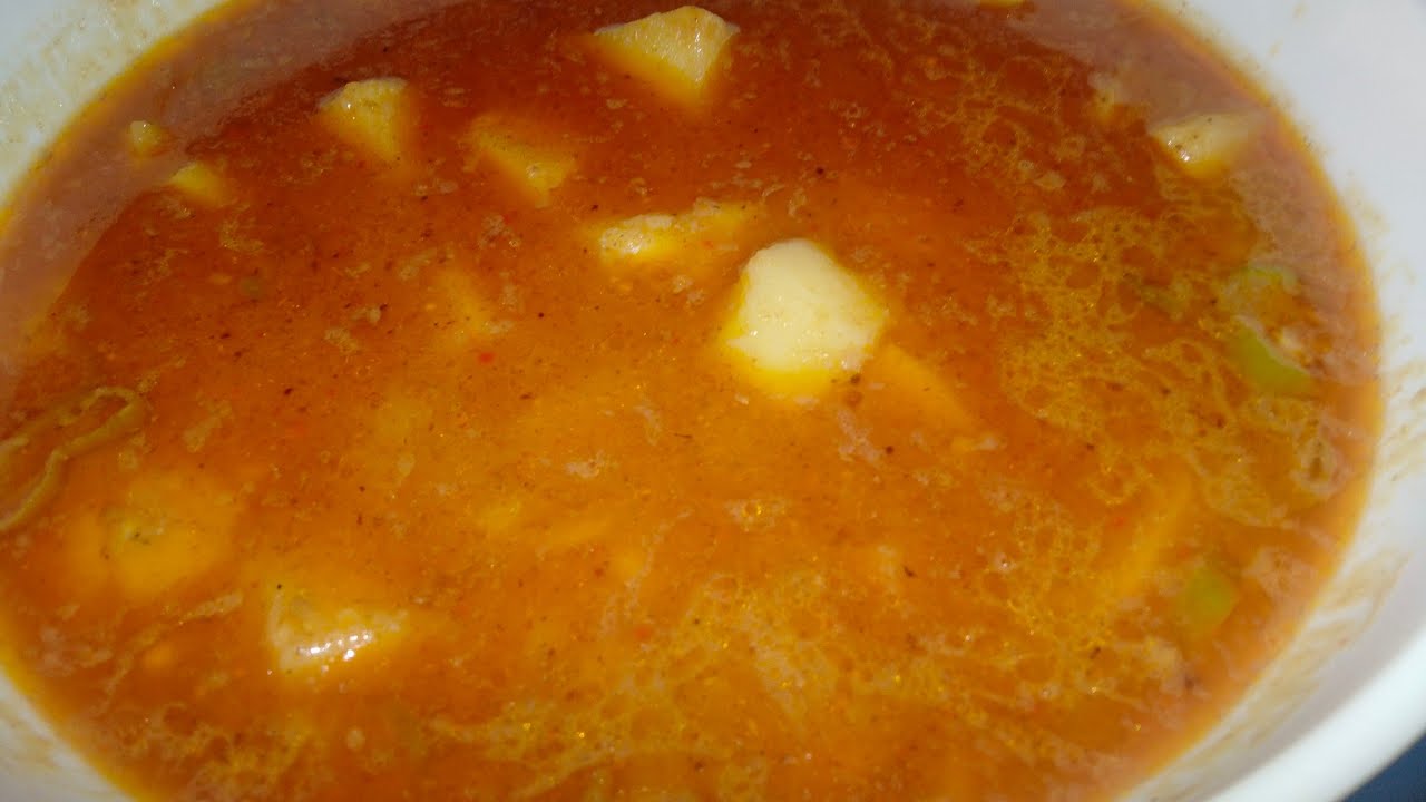 ## spicy Alo shorba recipe 😋 to much spicy and yummy - YouTube