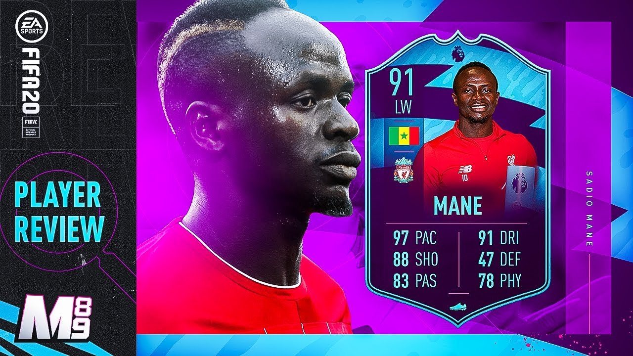 FIFA 20 POTM MANE REVIEW | 91 POTM MANE PLAYER REVIEW | FIFA 20 ...