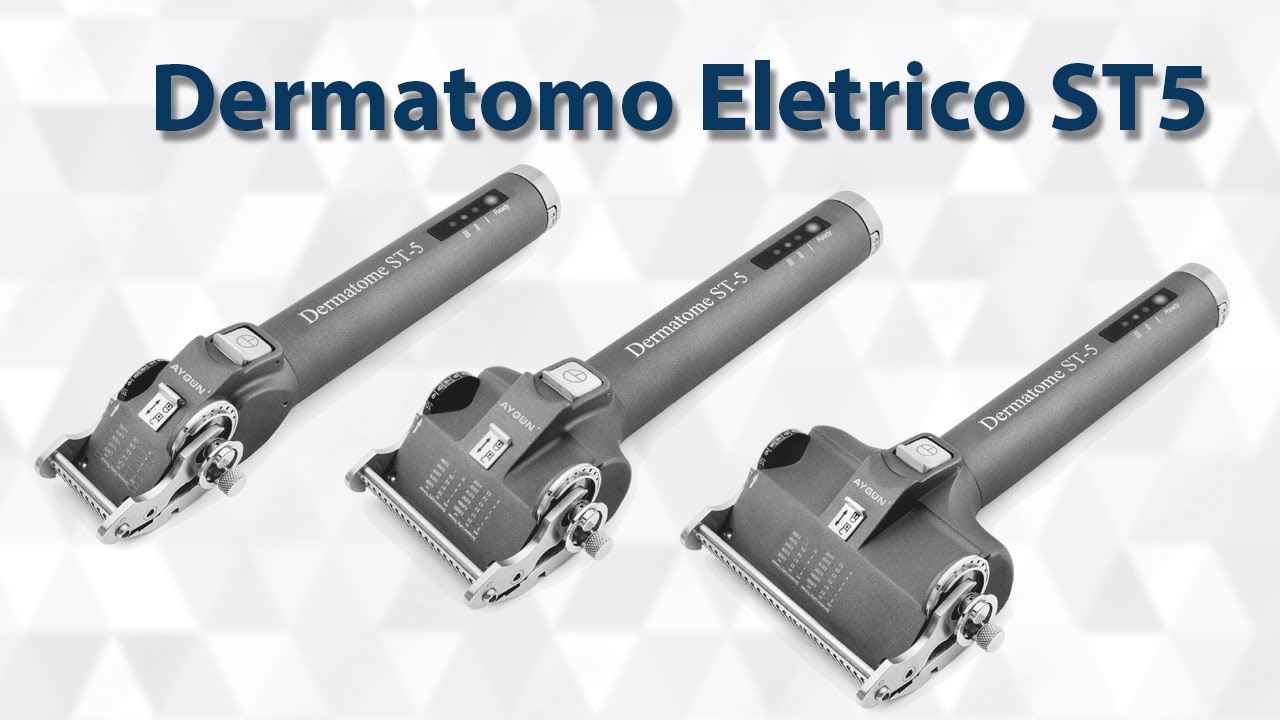 Dermátomo Elétrico ST-5 sem fio Aygun - YouTube