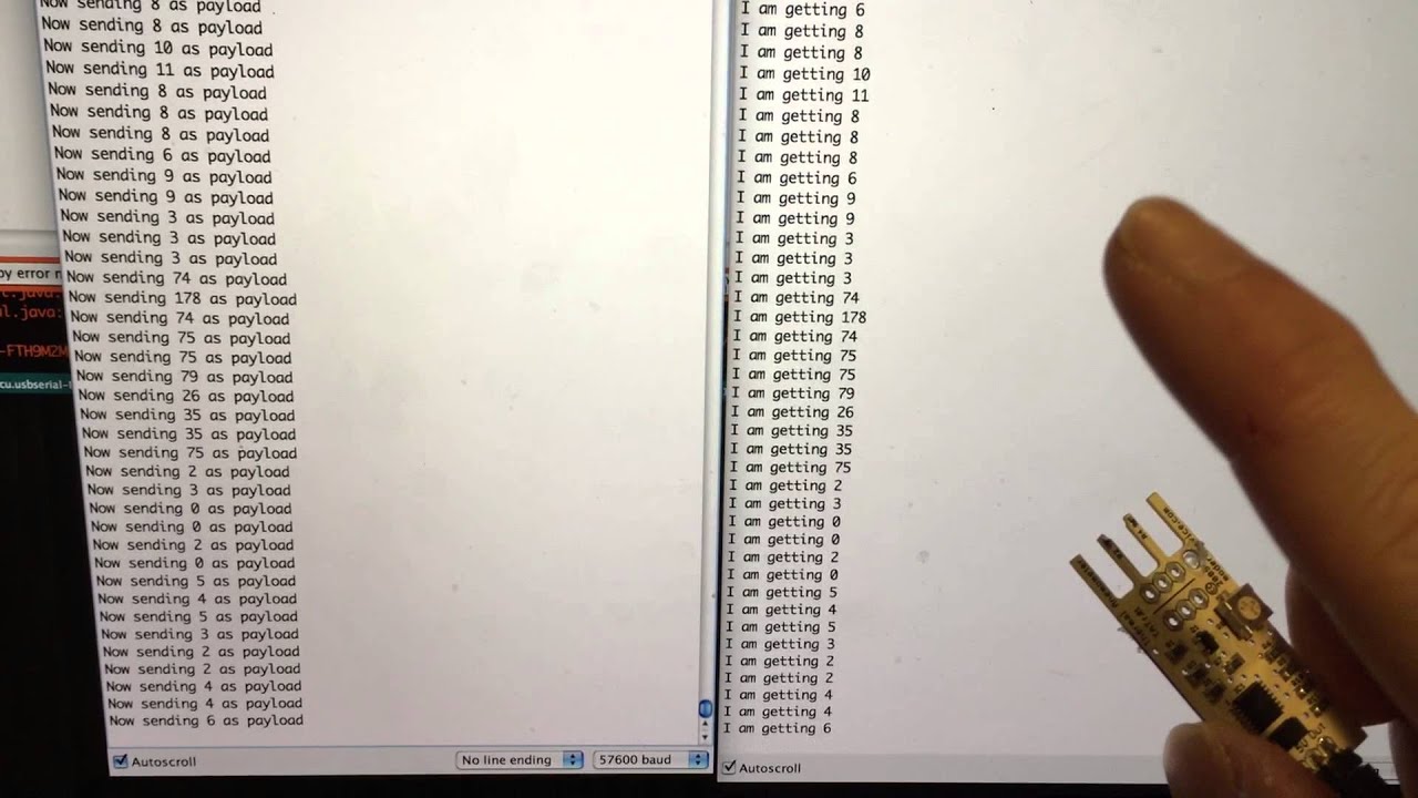 Testing Nrf24l01 Sending And Receiving Youtube