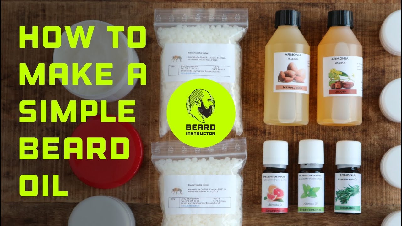 How to make a simple scent free beard oil | Beard Instructor - YouTube