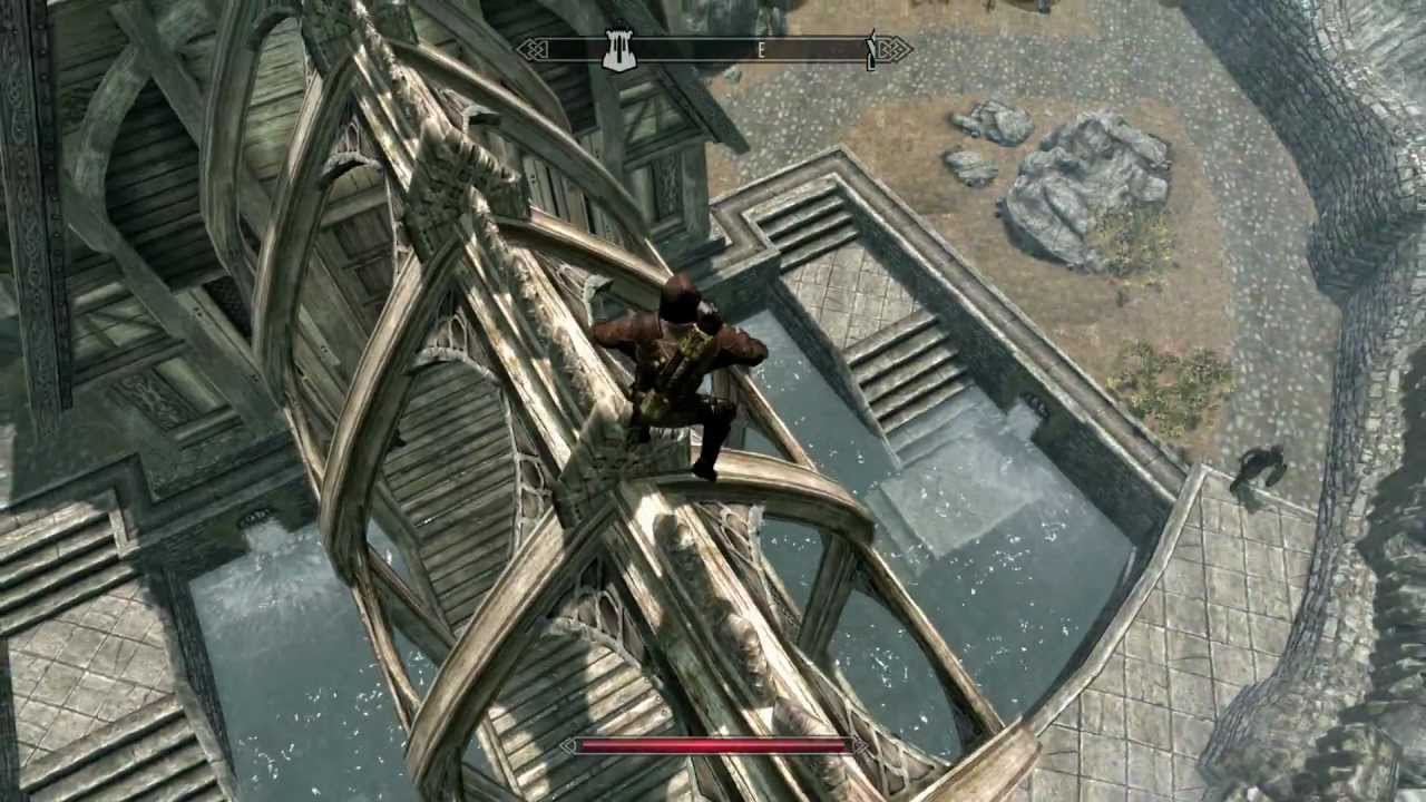 Skyrim - Dragonsreach climb - YouTube