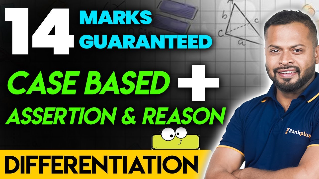 Case Based Assertion & Reason | Differentiation | Maths | Class 12 Half ...