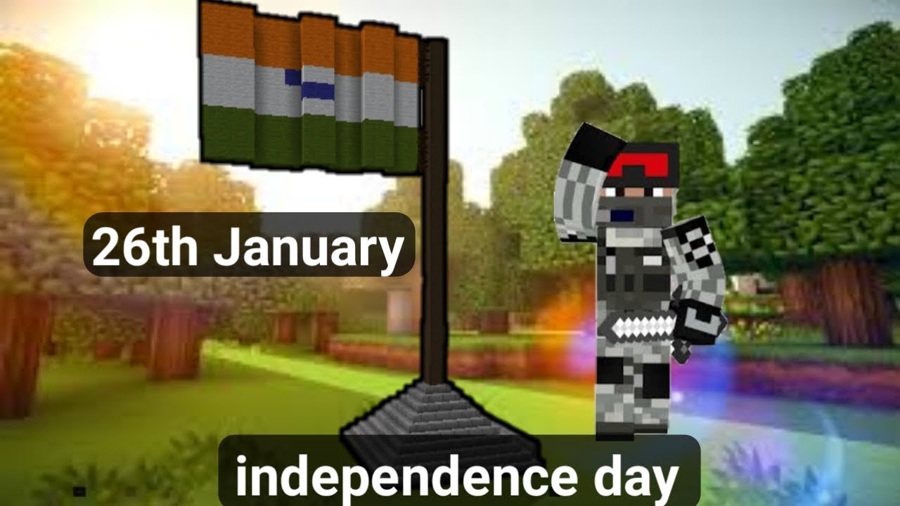 Minecraft :celebrating republic day in Minecraft 🎌2022🎌(pocket edition ...