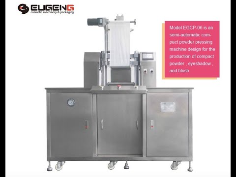 semi automatic cosmetic eyeshadow blush powder pressing machine powder ...
