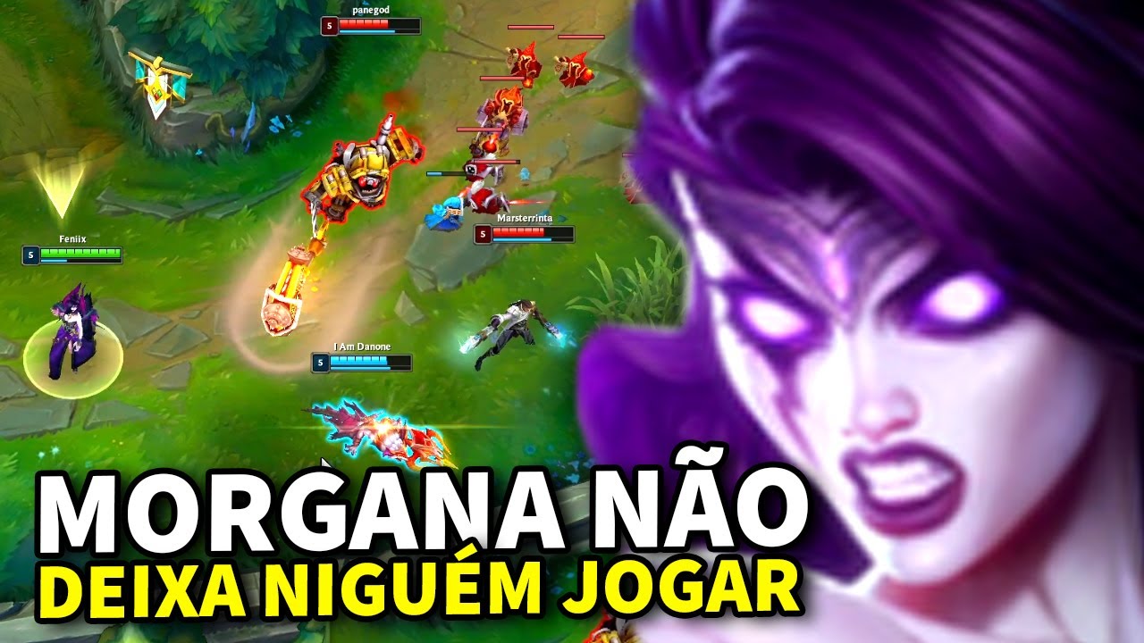 MORGANA É UM CAMPEÃO MUITO FORTE NÃO DEIXA NINGUÉM JOGAR | TWITCH E ...