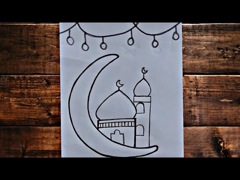 EID special drawing step by step..easy drawing.. simple drawing ideas ...
