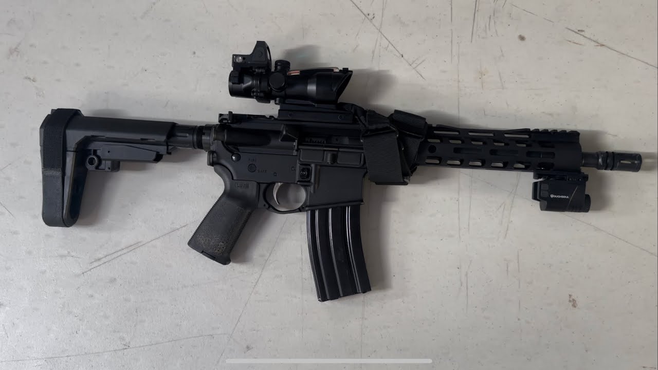 Gun Review PSAR15 10.5” barrel 5.56 NATO pistol budget AR15 setup - YouTube