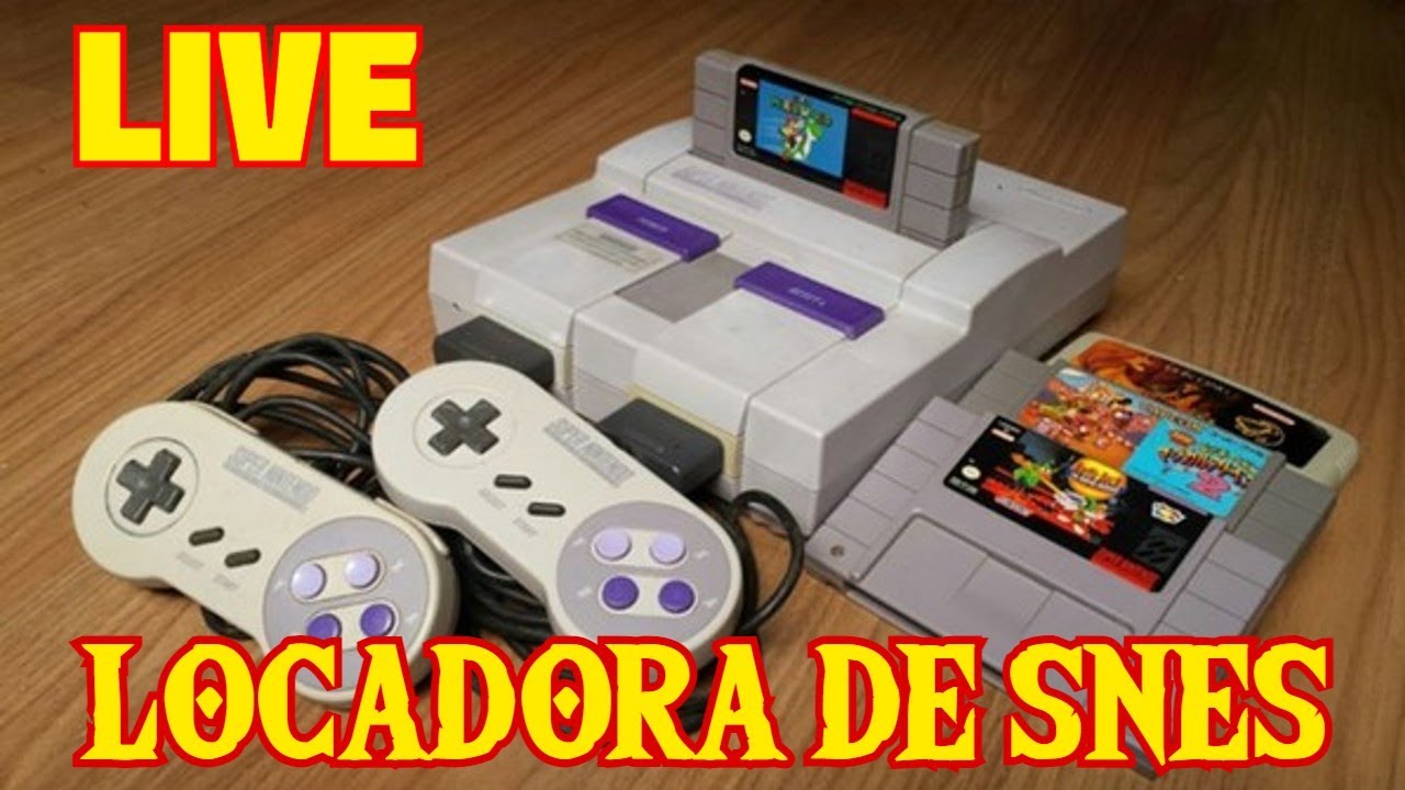 LIVE de LOCADORA - Jogos de SUPER NINTENDO - YouTube