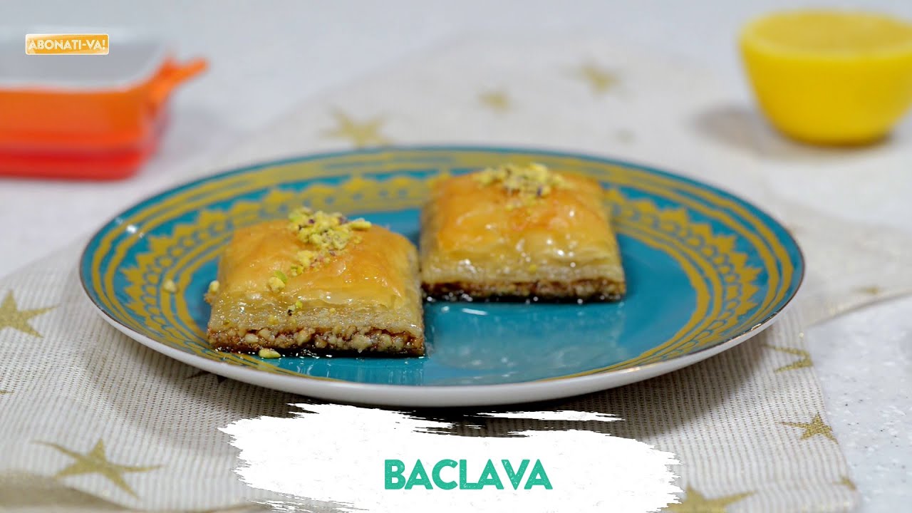 Reteta - Baclava turceasca cu nuca | Bucataras TV - YouTube
