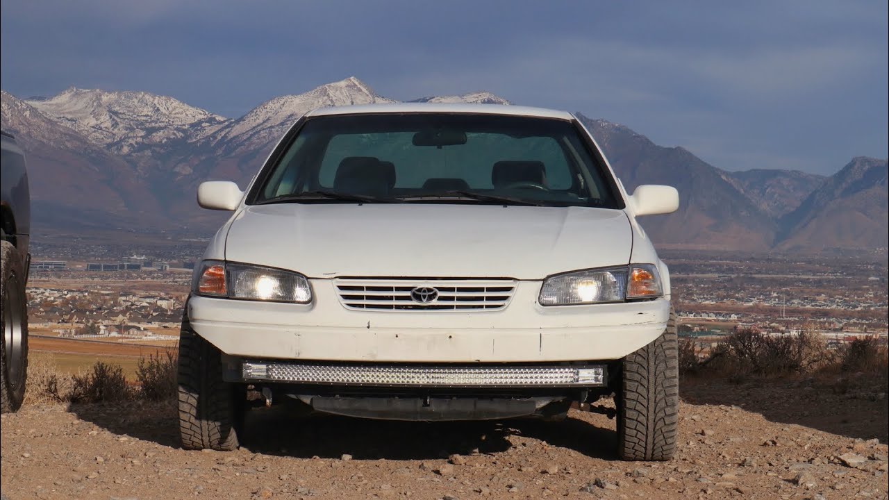 offroading in a toyota camry (trial run) - YouTube