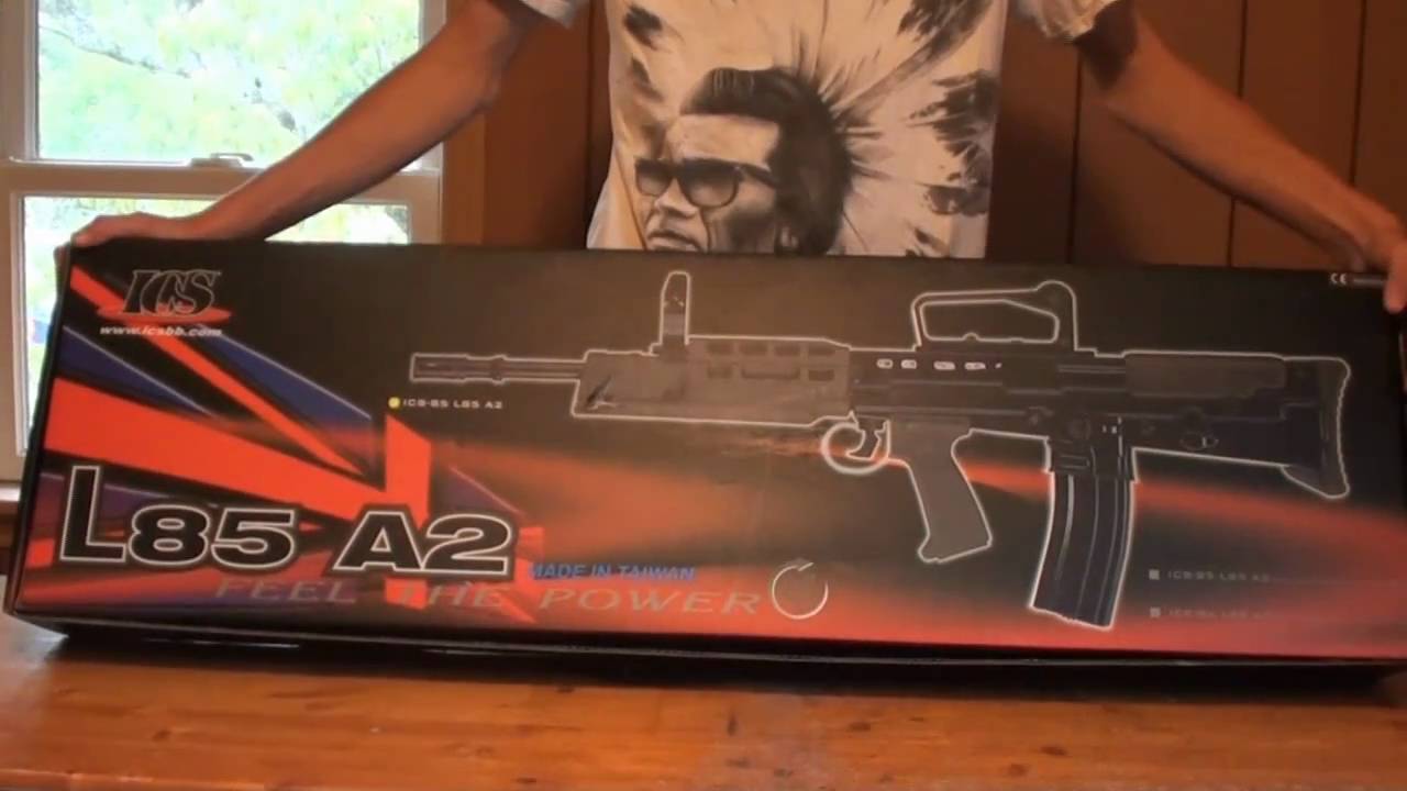 ICS L85A2 Airsoft Unboxing - YouTube