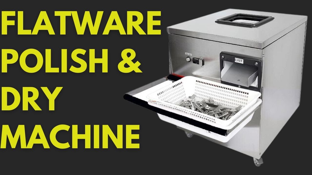 Flatware Dry & Polish Machine - YouTube