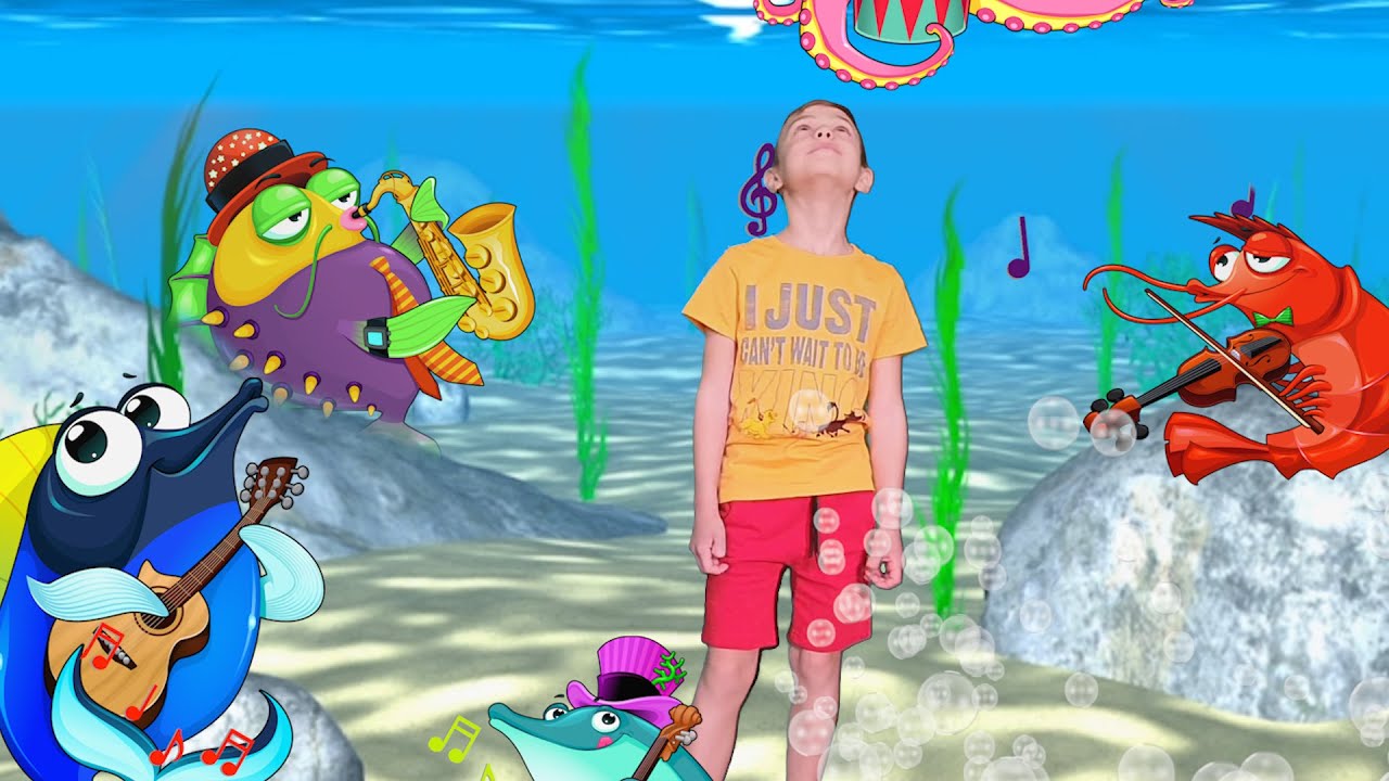 Party Time Underwater. Bubbles song with see animals. Kid pretend ...