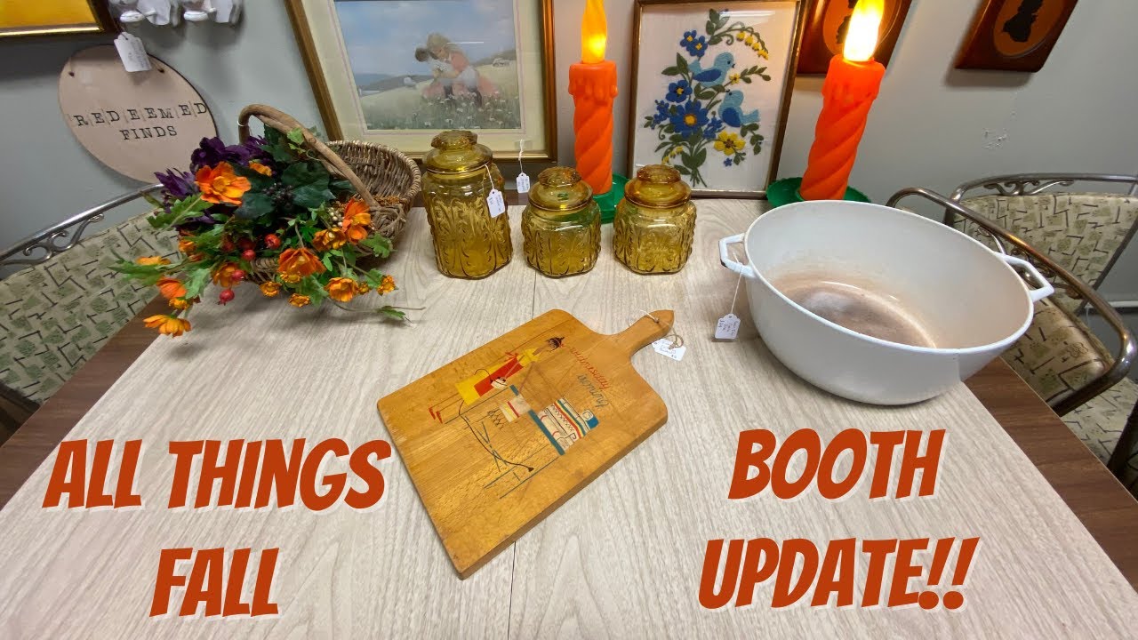 ANTIQUE BOOTH! but We Update The Decor For The Fall! - YouTube