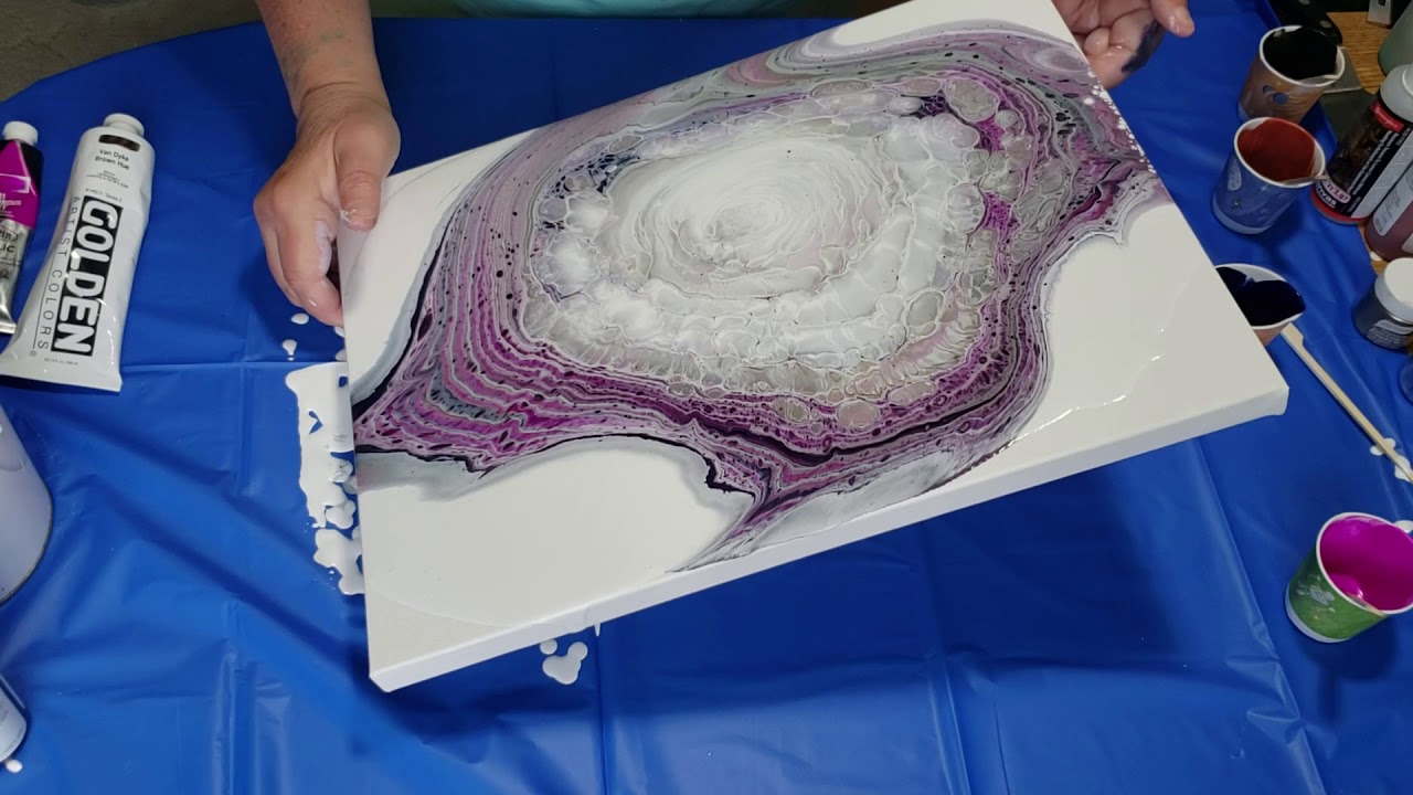 Cloud Effect Pour_Acrylic Pour_Fluid Art_#Paintitforward2019 - YouTube