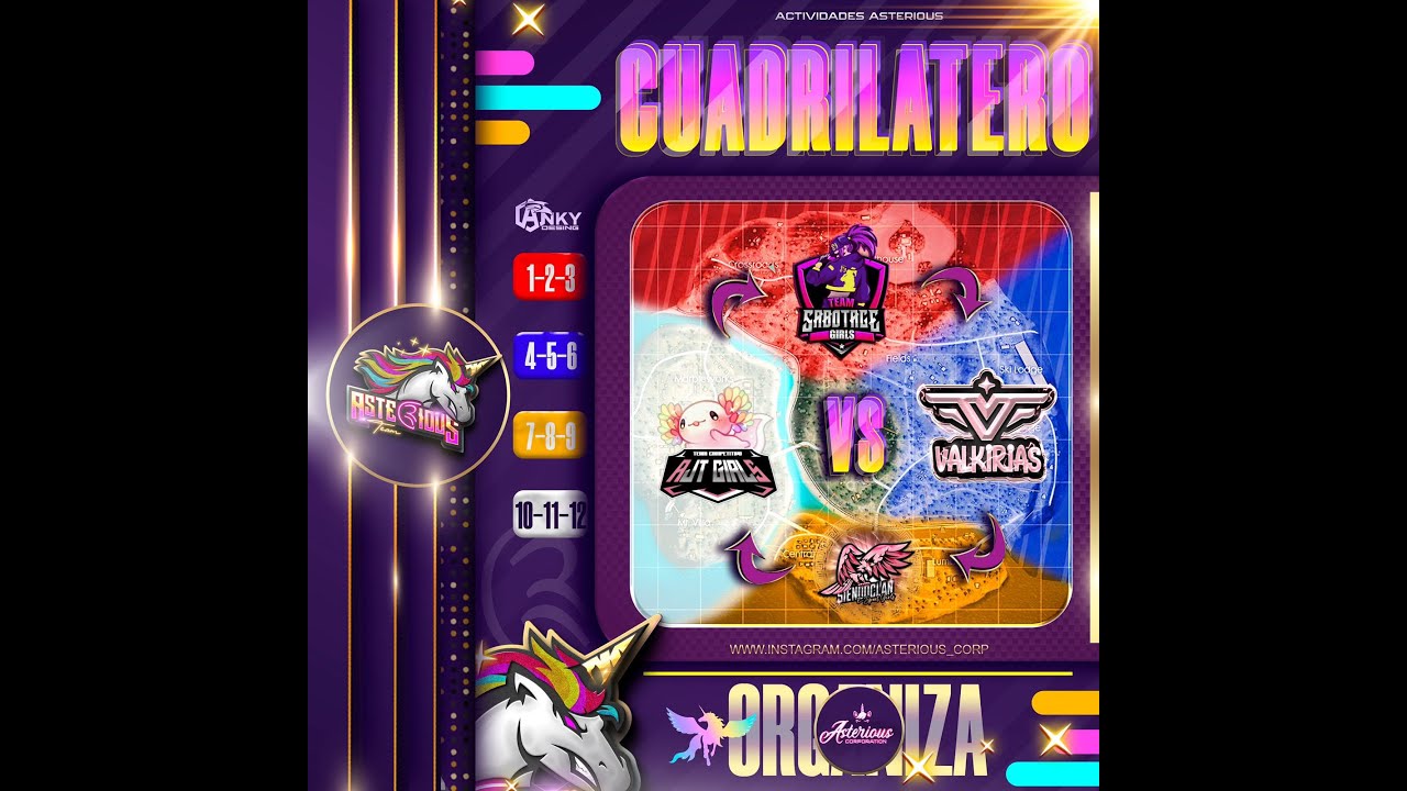CUADRILÁTERO PICANTE FEM | SIENDOCLAN GIRLS, SABOTAGE GIRLS, VALKIRIAS ...
